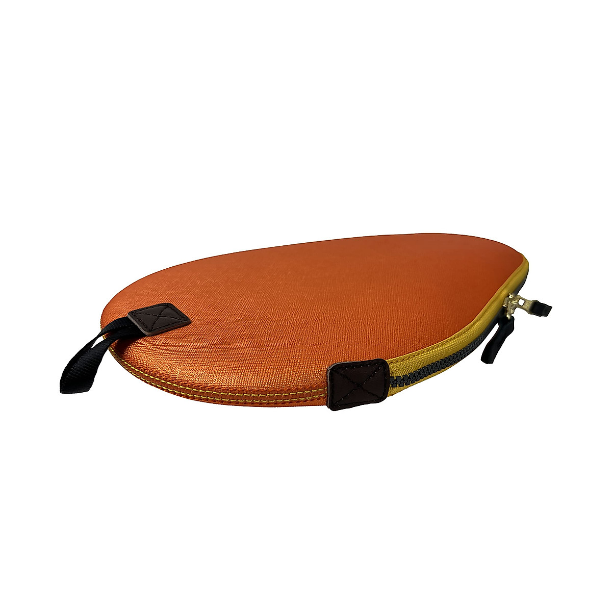 OneJoy Table Tennis Racket Bag, Single Ping Pong Paddle Case, Table Tennis Racket Cover, Ping Pong Bat Case for Single Table Tennis Bag with Zipper [ Orange] 11 inch x 6.7 inch (28cm x 17cm)