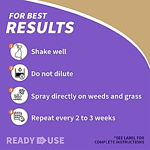 Bonide Captain Jack's Deadweed Brew, 128 oz Ready-to-Use, Controls All Types of Weeds and Grasses, For Organic Gardening