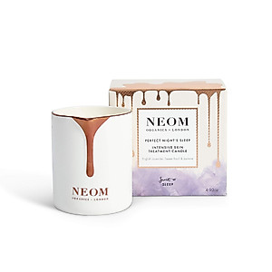 NEOM - Intensive Skin Treatment Candle | 4.93 Fl Oz (140gr) | Lavender, Chamomile & Patchouli | Massage Oil Candle for Sleep | 100% Natural Fragrances | Nourish & Soften | Signature Sleepy Scent