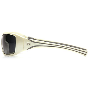 Pyramex Goliath Safety Eyewear, White Frame, Gray Lens