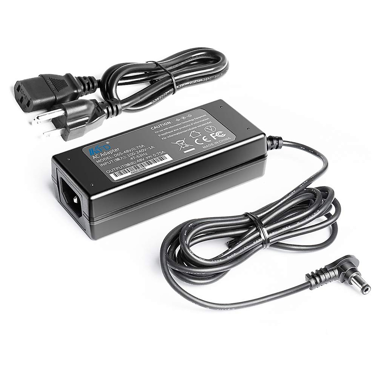 KFD 48V 0.75A AC Adapter Charger Compatible with Cisco CP-PWR-Cube-3 7975G 7945G 7961G 7971G Power Cube Adapter Replacement for Cisco 7900 7800 and 6900 Series IP Phone Power Supply Cord US Plug Cable