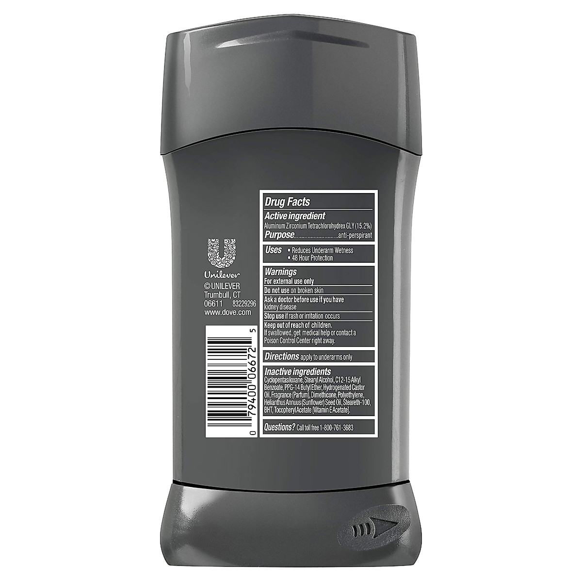 Dove Men+Care Antiperspirant Deodorant Stick Clean Comfort 4 Count 72-Hour Sweat & Odor Protection Antiperspirant for Men With 1/4 Moisturizing Cream 2.7 oz