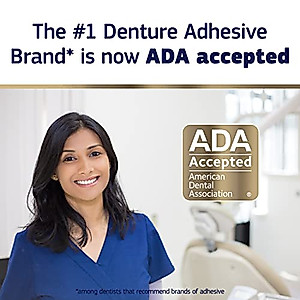 Fixodent Pure Strength Secure Denture Adhesive Cream for Full and Partial Denture Wearers, 2.4oz (Pack of 4)