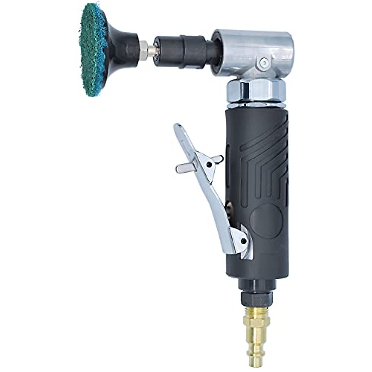 1/4 Inch Angle Air Die Grinder, Mini Angle Air Grinder With 9 Pcs 2 Inch Roll Lock Polishing and Sanding Discs For Air Die Grinder Kit Pneumatic Tools By BOWD