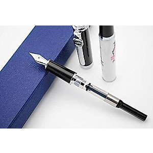 JINHAO 8802 Fountain Pen F Nib (Birds and Wintersweet Painting)