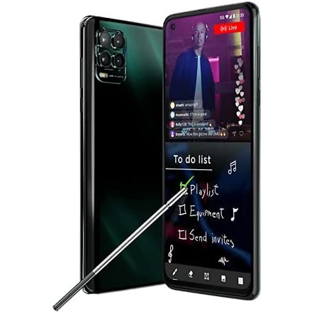 yuzhiyong G Stylus 5G Pen Replacement for Motorola Moto G Stylus 5G XT2131 All Verison Touch Stylus Pen(Not for Moto G Stylus 2020/G Stylus 2021), Black