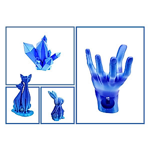 WISDREAM 3D Printer PLA Ice Blue/Sea Blue Gradient Color Filament 1.75mm, Dimensional Accuracy +/- 0.03mm,1kg(2.2 lbs), Fit Most FDM 3D Printer (PLA Ice Blue/Sea Blue Gradient Color)