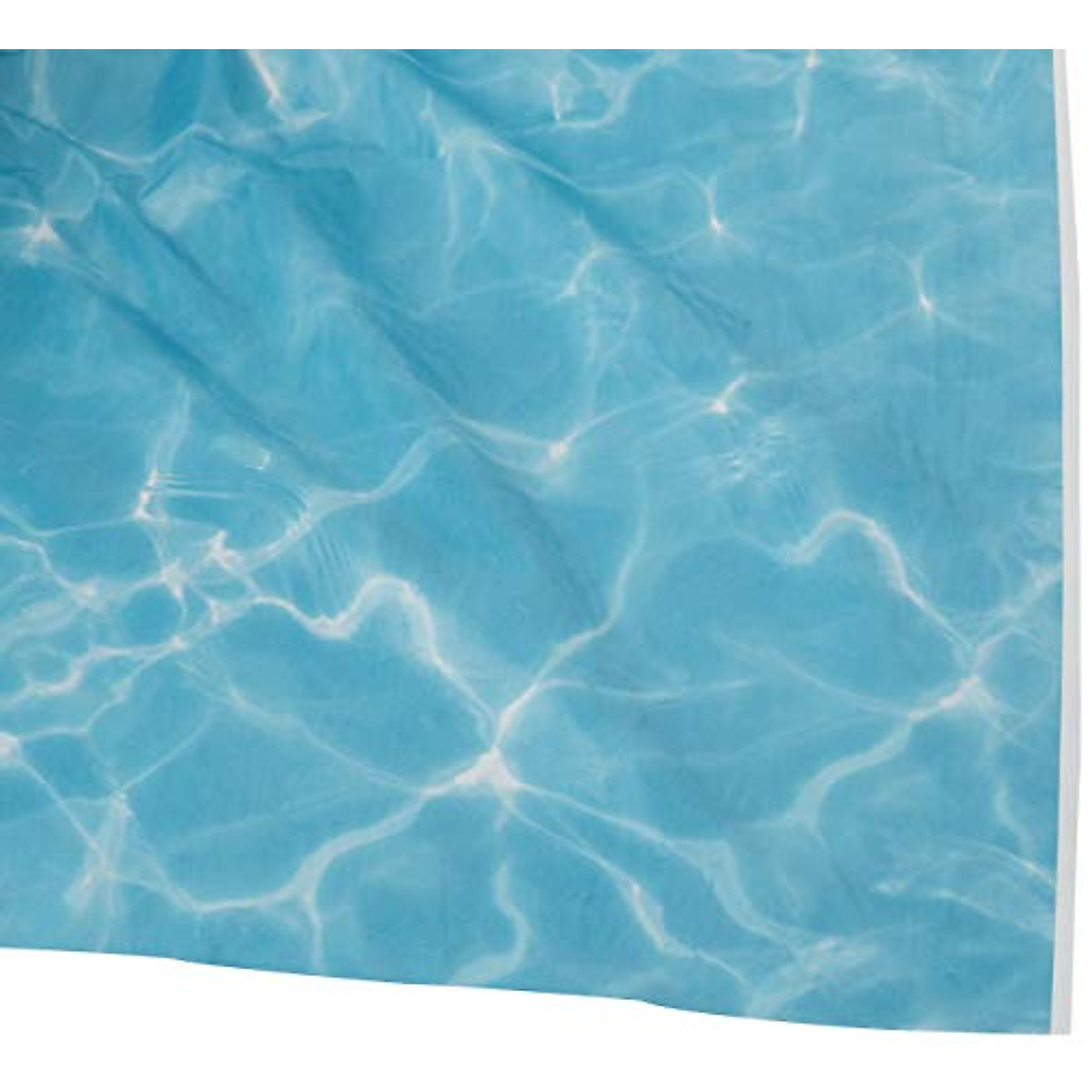 Creative Converting TABLECOVER PL 54" X 108" AOP Plain Water Print Plastic Tablecloth, 54 x 108, Multicolor