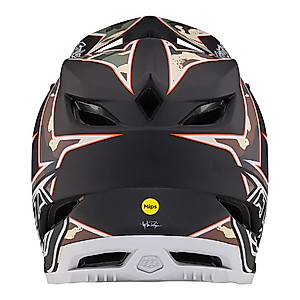 Troy Lee Designs Downhill D4 Composite Matrix Camo Full Face Bicycle Helmet for Max Ventilation Lightweight MIPS EPP EPS Racing Downhill BMX MTB DH - Adult Mens Womens Unisex (Army Green, XS)