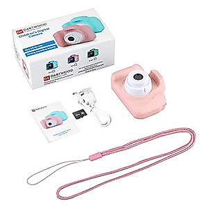 Dartwood 1080p Digital Camera for Kids with 2.0” Color Display Screen & Micro-SD Card Slot for Children - 32GB SD Card Included (Pink)
