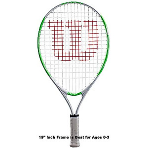 Generic Wilson US Open 21 Junior Tennis Racquet Bundled with a Red/White Wilson Advantage II Tennis Bag (Perfect for Beginner Players Age 5-6) Red/White Bag 21 Inch Racquet