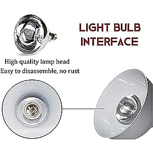 LINKANRUO Commercial Food Heat Lamp Warmer to Keep The Food Fresh and Delicious for Buffet, Ideal for Steak, Pizza and Chicken, Professional Freestanding Heating Light,4pack Lamps