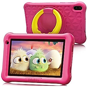 ARKNIKKO Kids Tablet,Tablet for Kids 7” HD - WiFi Dual Camera 32GB ROM Android 10, IPS HD Touch Screen, KIDOZ Pre-Installed, Parental Control Mode, 360°Adjustable Bracket, Kid-Proof Case