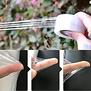 Liaogo Grafting Tape Grafting Film for Plants, 2 Pack Stretchable Garden Grafting Tape Plants Repair Budding Tapes for Floral Fruit Tree and Poly Budding Tape