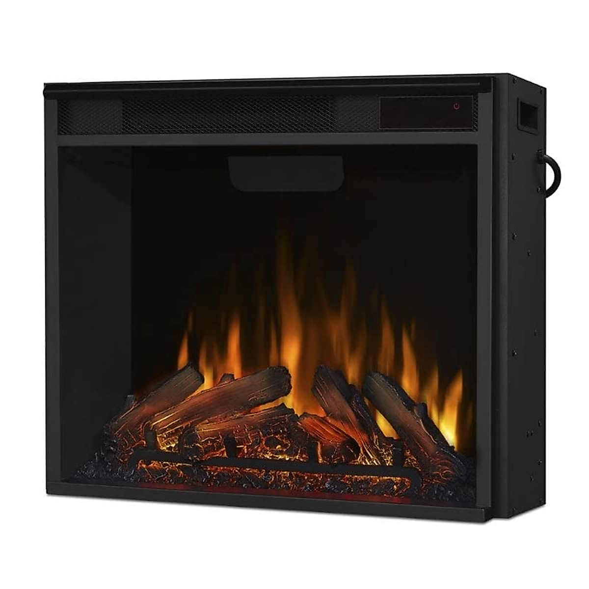 BOWERY HILL Modern Solid Wood Fireplace TV Stand for TVs up to 70" in White