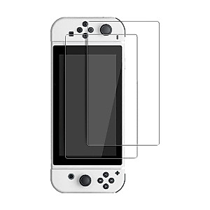 AISELAN for Nintendo Switch - OLED 2021 Clear Screen Protecotr Tempered Glass, [2 Pcs] Ultra Thin Anti-Scratch Easy to Install Screen Protective Flim for Nintendo Switch - OLED 2021 (7 inch)