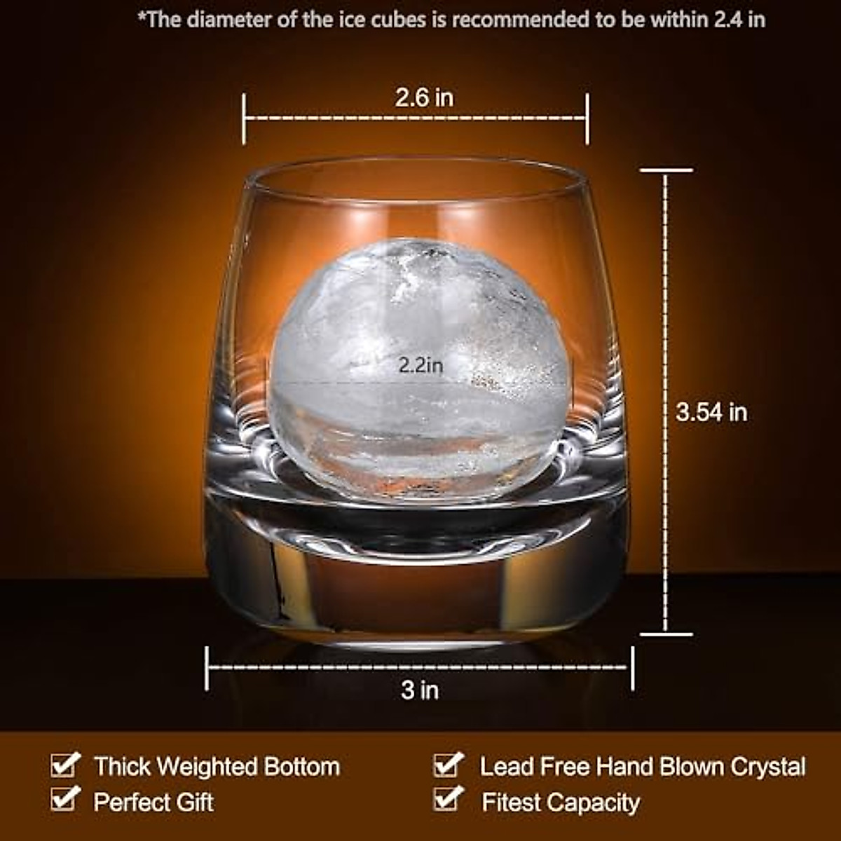 TOOWELL Old Fashioned Whiskey Glass Set of 4 Cocktails Glasses for Scotch Bourbon Liquor and Cocktail Drinks Heavy Base 9OZ Rocks Glasses Perfect for Manhattans Valentines Anniversary Day Gifts