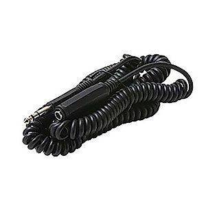 25' FT Headphone Extension Cord Coiled 1/4" Inch 6.3mm Stereo Male to Female Stereo Extension Cord Cable Nickel Plated Contacts for Improved Performance