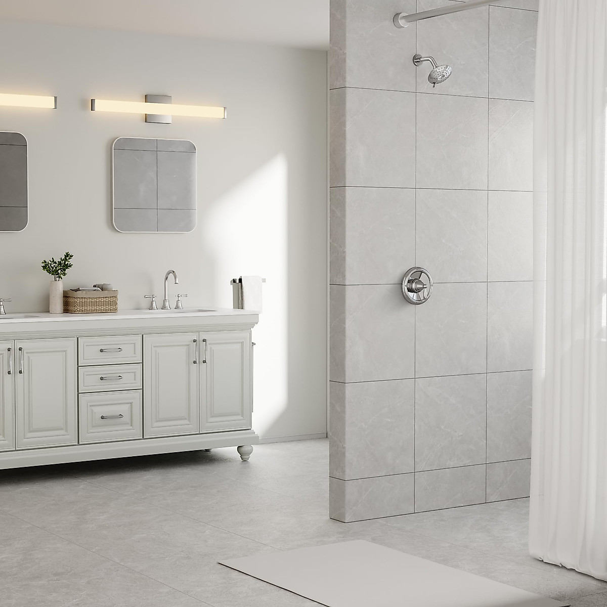 Replacement for Moen T2151 Brantford Posi-Temp Valve Trim Kit, Chrome Shower Trim Kit Shower Lever Handle (#2510 Valve Required)