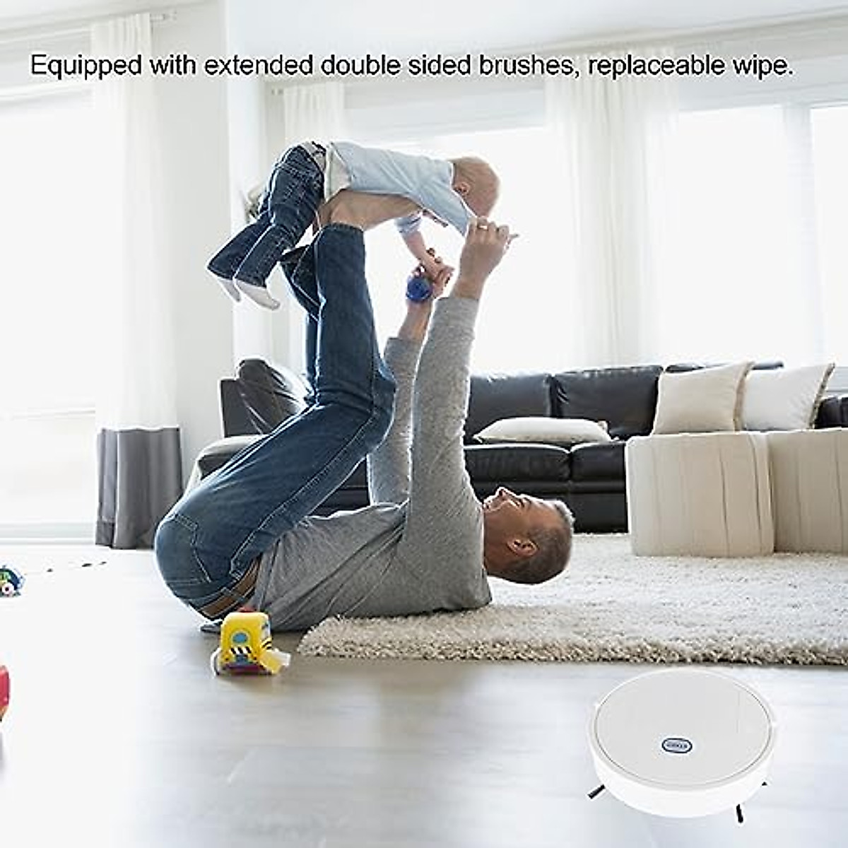 Pssopp Robot Vacuum Cleaner Mopping Machine for Abs Lazy Household Sweeper Sweeping Brushes for Long Wiper Robotic Vacuums