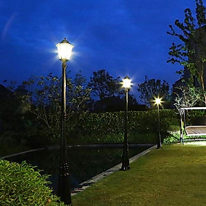 ZZYJYALG European Garden Lights Landscape Lights Retro Outdoor Home Led High Pole Garden Waterproof Outdoor Street Light E27 Courtyard Light Street Lamp Villa Garden Community High Post Lamp