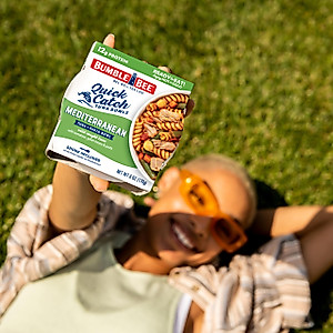 Bumble Bee Quick Catch Mediterranean Pasta, Wild Caught Tuna and Pasta Bowl, 6 oz (Pack of 6) - Ready to Enjoy, Spork Included - 14g Protein per Serving - No Artificial Flavors - Good Source of Fiber