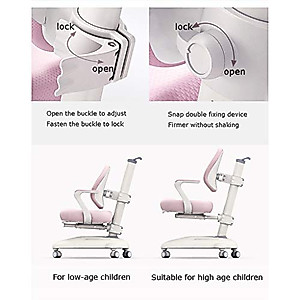 Multifunctional Liftable Children’s Study Table and Chair, Ergonomically Adjustable Children’s Table and Chair set Combination, Solid Wood Computer Desk With Bookshelves and Drawers