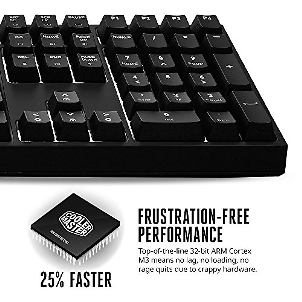 Cooler Master MasterKeys Pro L White LED Mechanical Gaming Keyboard, Cherry MX Brown, Full Size (Large)