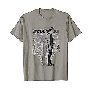 Star Wars Han Solo Shadow Repeater Graphic T-Shirt T-Shirt