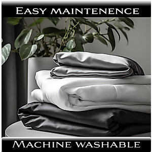 Lunar - 100 Percent Rayon Derived from Bamboo - 400 Thread Count, Eight Corner Ties, Breathable & Soft as Silk- Ideal Duvet Cover for Hot Sleepers