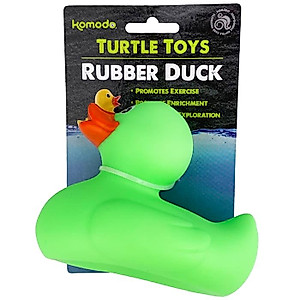 Komodo Rubber Duck Toy for Aquatic Turtles, Assorted Colors
