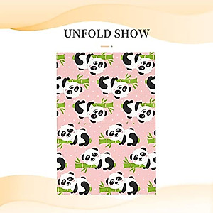 PAILON Pink Panda Thank You Cards With Envelopes, Blank Greeting Note Cards With Envelopes Blank Inside, Funny Birthday Cards For Women Men, Thank You Card For Wedding Business,Graduation