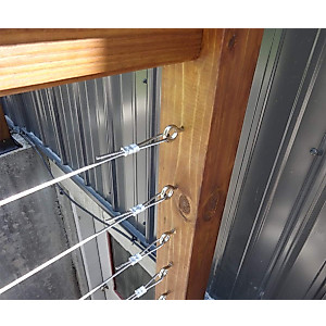 10 PCS Screw Eyes, Stainless Steel Eye Hooks, Heavy Duty Eye Bolts Screw in, Self-Tapping Eyelet Screw for Indoor & Outdoor, 2.5 inches