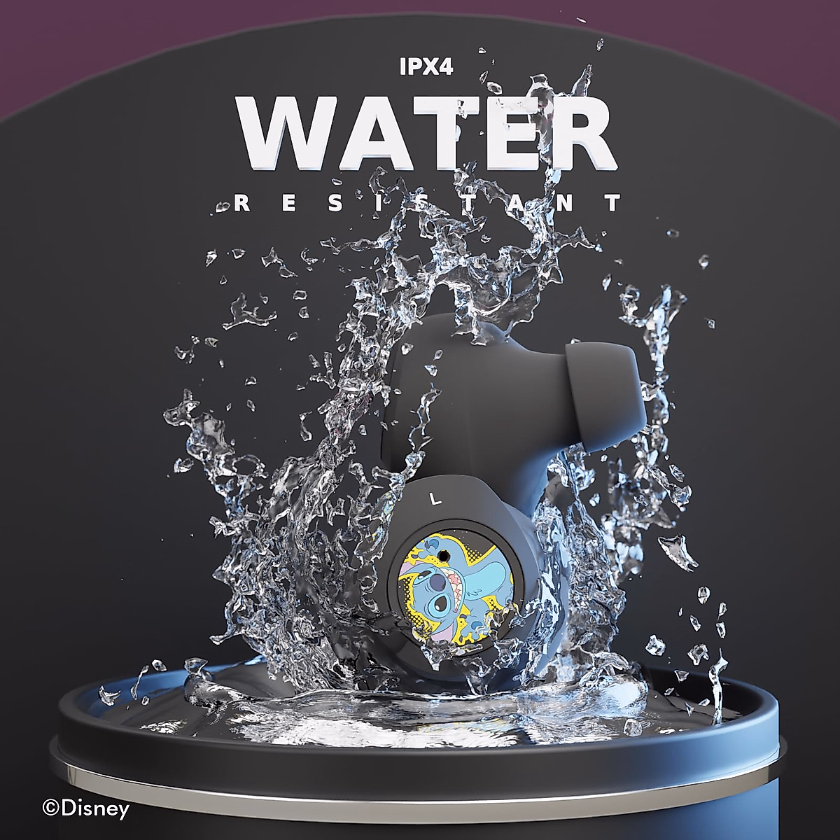 Disney Lilo and Stitch Bluetooth Earbuds w/Charging Case- Wireless Headphones w/Built-in Mic+ Up to 30 Hrs Playtime- Lilo and Stitch Gifts for Girls,Boys,Women,Men,All Fans of Lilo and Stitch Stuff