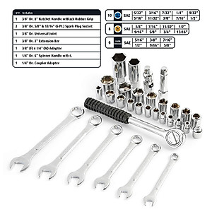 Great Neck MS125 125-Piece Marine Tool Set, Versatile Boat Tool Kit, Water Resistant Marine Tool Kit Case, Emergency Marine Tool Kit For Boats, Chrome Plated