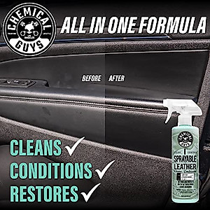Chemical Guys Sprayable Leather Cleaner & Conditioner 16 oz Bundle (2) 16 oz. Bottles for Heated/Cooled/Vented Leather Seats