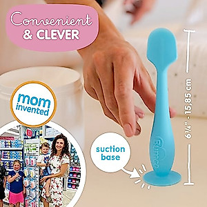 Bumco Diaper Cream Spatula (2-Pack) - BPA-Free Diaper Bag Essentials, Soft & Flexible Butt Spatula Baby, Mom-Invented Butt Paste Spatula, Diaper Cream Applicator, Bumco Baby Bum Brush, Diaper Spatula