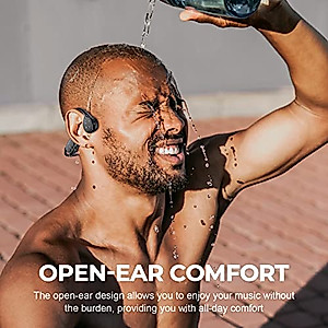 Relxhome Bone Conduction Headphones, Swimming Headphones Bluetooth 5.3, MP3 Sports Headphones Built-in 32GB Memory, IPX8 Waterproof Headphones, Wireless Open Ear Headphones for Swimming, Running