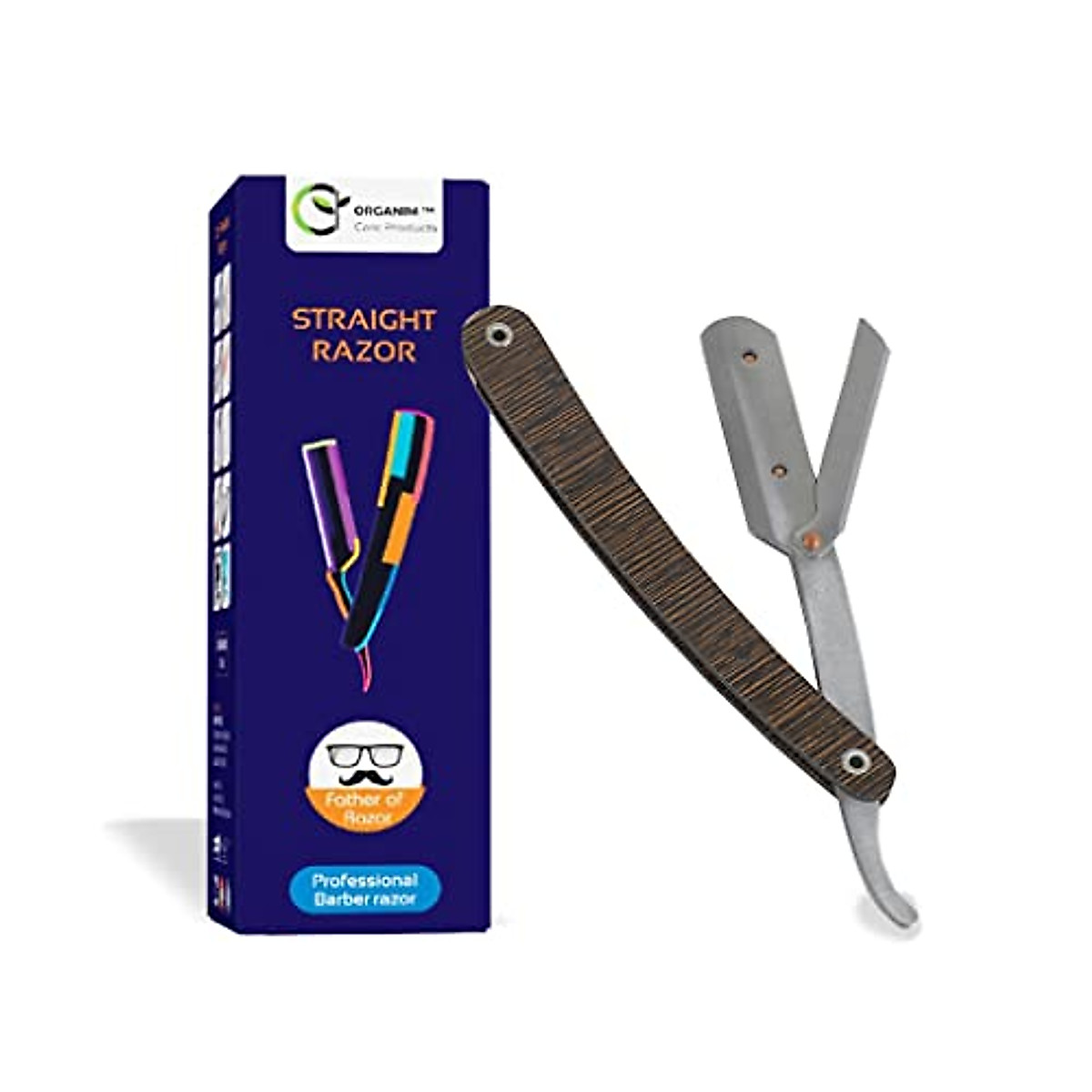 Organim care products Professional Barber's Design Wooden razor for Saloon Shaving