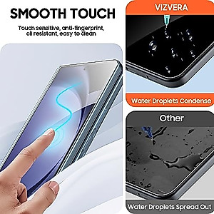 Vizvera【2 Pack Galaxy Z Fold 5 Inner Screen Protector EPU Film+2 Pack Fold 5 Front Screen Flexible Film】With 2 Pack Camera Lens Protector Accessories HD Transparent High Clarity, Anti-Shatter, Bubble Free for Samsung Galaxy Z Fold 5 5G Screen Protector-