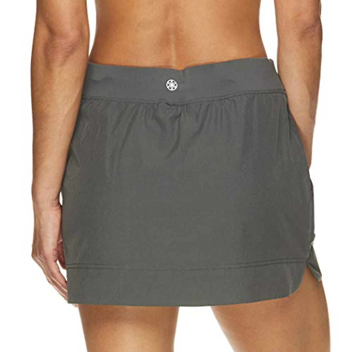 Gaiam Women's High Waisted Yoga Skirt - Dance Tennis & Running Skort with Pockets - Urban Chic Green, X-Large