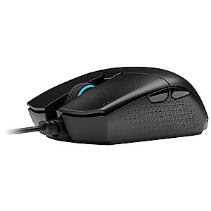 Corsair KATAR PRO Ultra-Light Gaming Mouse - FPS/MOBA Mouse, Symmetric Shape, 12,400 DPI Optical Sensor, 6 Programmable Buttons, Plug-and-Play, RGB Backlighting, for Claw and Fingertip Grips - Black