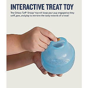 Planet Dog Orbee-Tuff Snoop Interactive Treat Dispensing Dog Toy, Large, Blue