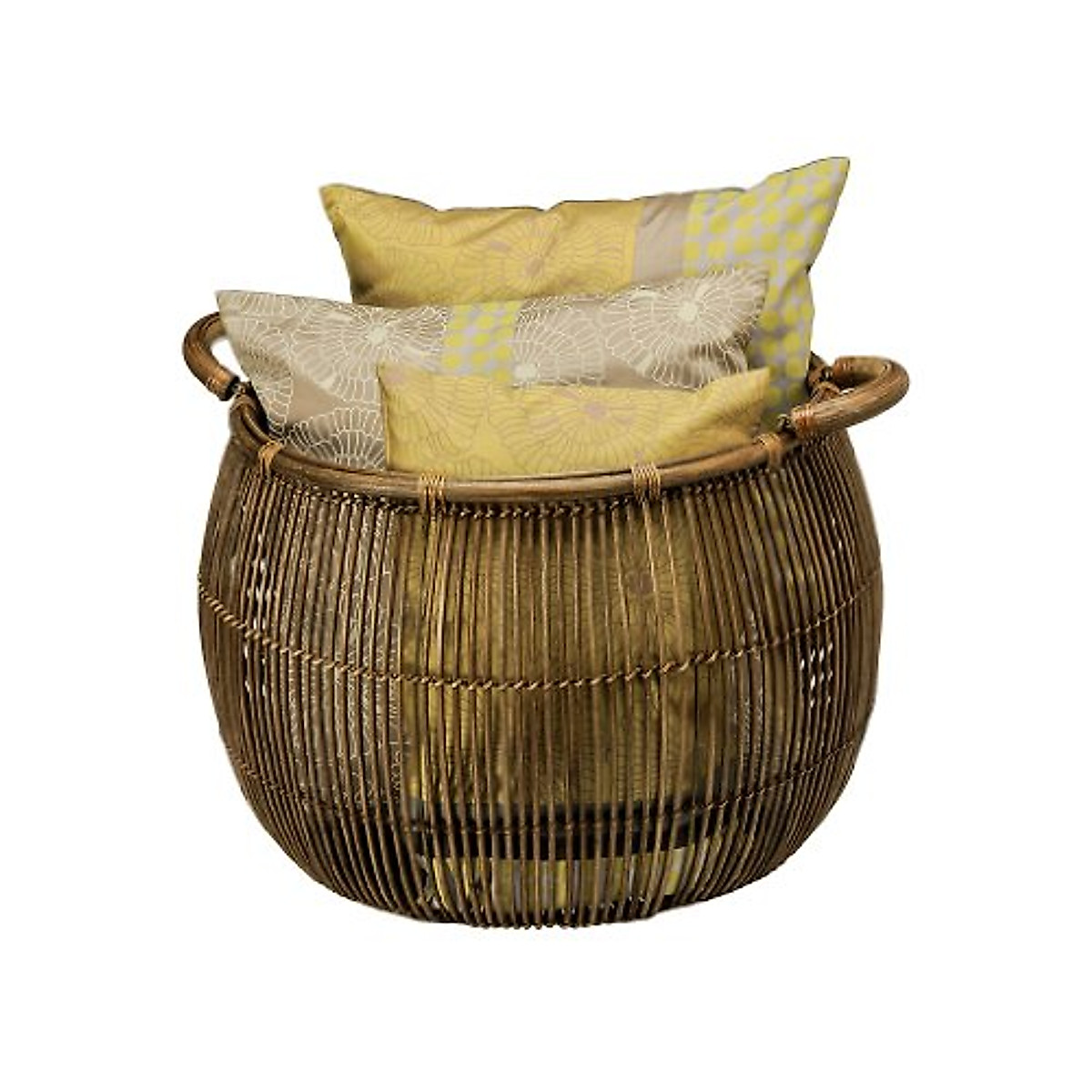 KOUBOO Large Open Weave Rattan Storage Basket
