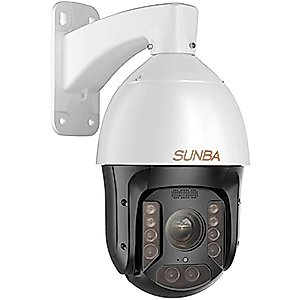 SUNBA Auto Tracking PTZ Camera PoE+ Outdoor, 36X Optical Zoom 5MP Smart Security Dome, RTMP for YouTube Live Streaming, Two-Way Audio, Night Vision up to 1500ft (P636 V2, Performance Series)