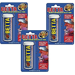 (3 Pack) Betta Micro Floating Betta Pellet Food