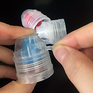 HYMAOME 4pcs Plastic Honey Squeeze Bottle Travel Condiment Dispenser Flip Top Reusable/Refillable/Leakproof Little to-go Containers,Camping Trip Sauce Bottles,Lunch/Picnic Condiment Bottles