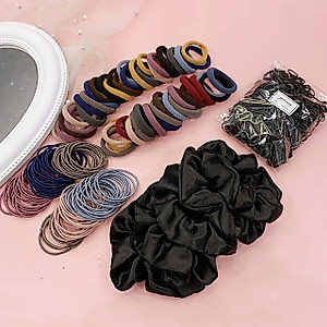 YANRONG 755PCS Hair Accessories for Woman Set Seamless Ponytail Holders Variety Hair Scrunchies Hair Bands Scrunchy Hair Ties For Thick and Curly (Mix)