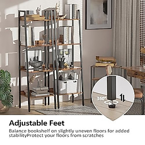 Homedawn 5-Tier Corner Shelf & 4-Tier Ladder Shelf