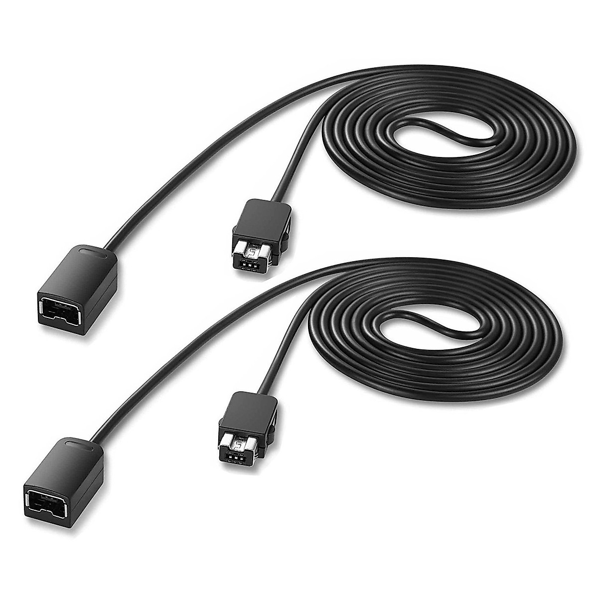 Liphontcta SNES Classic Controller Extension Cable 10ft / 3M, Longer Extension Power Cord for Nintendo SNES Classic Edition Controller-2017 and Mini NES Classic Edition-2016 Black (2 Pack)